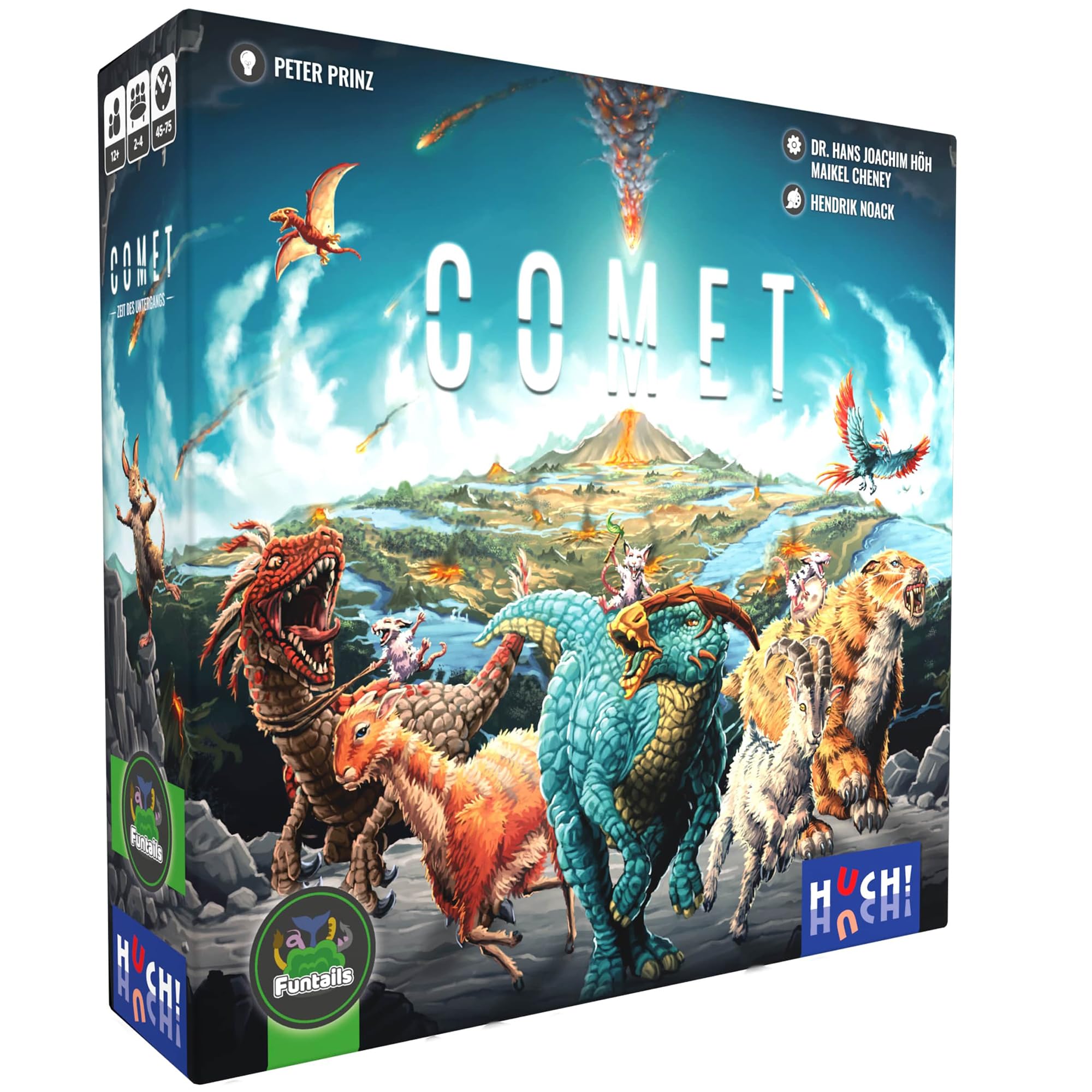 Funtails Comet Base Game, Competitive Engine Builder, Family Game, Str