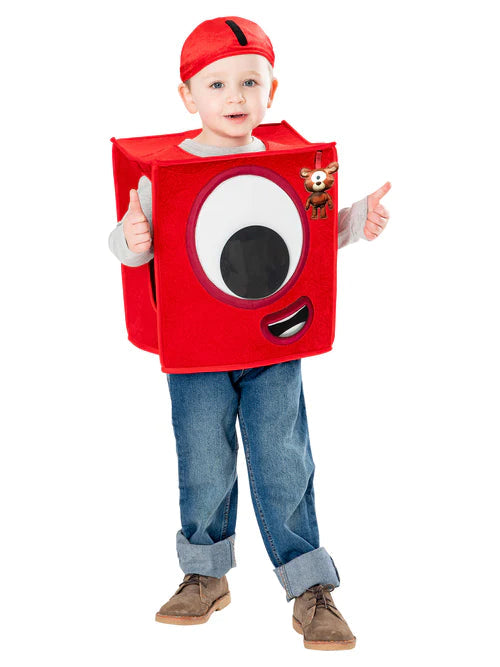 Kids Numberblocks Costume Number Block One